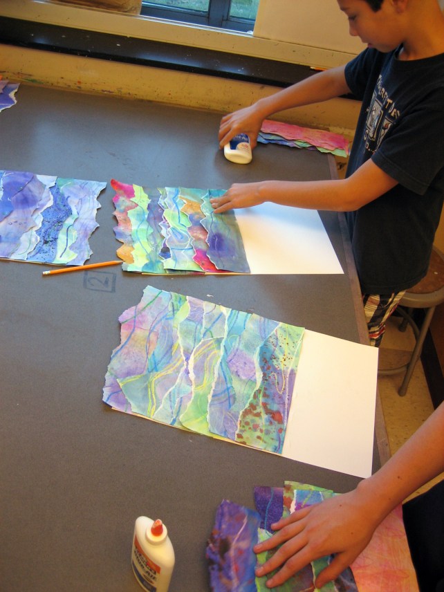 Watercolor Seascape Collages | Ms. Amsler's Artroom