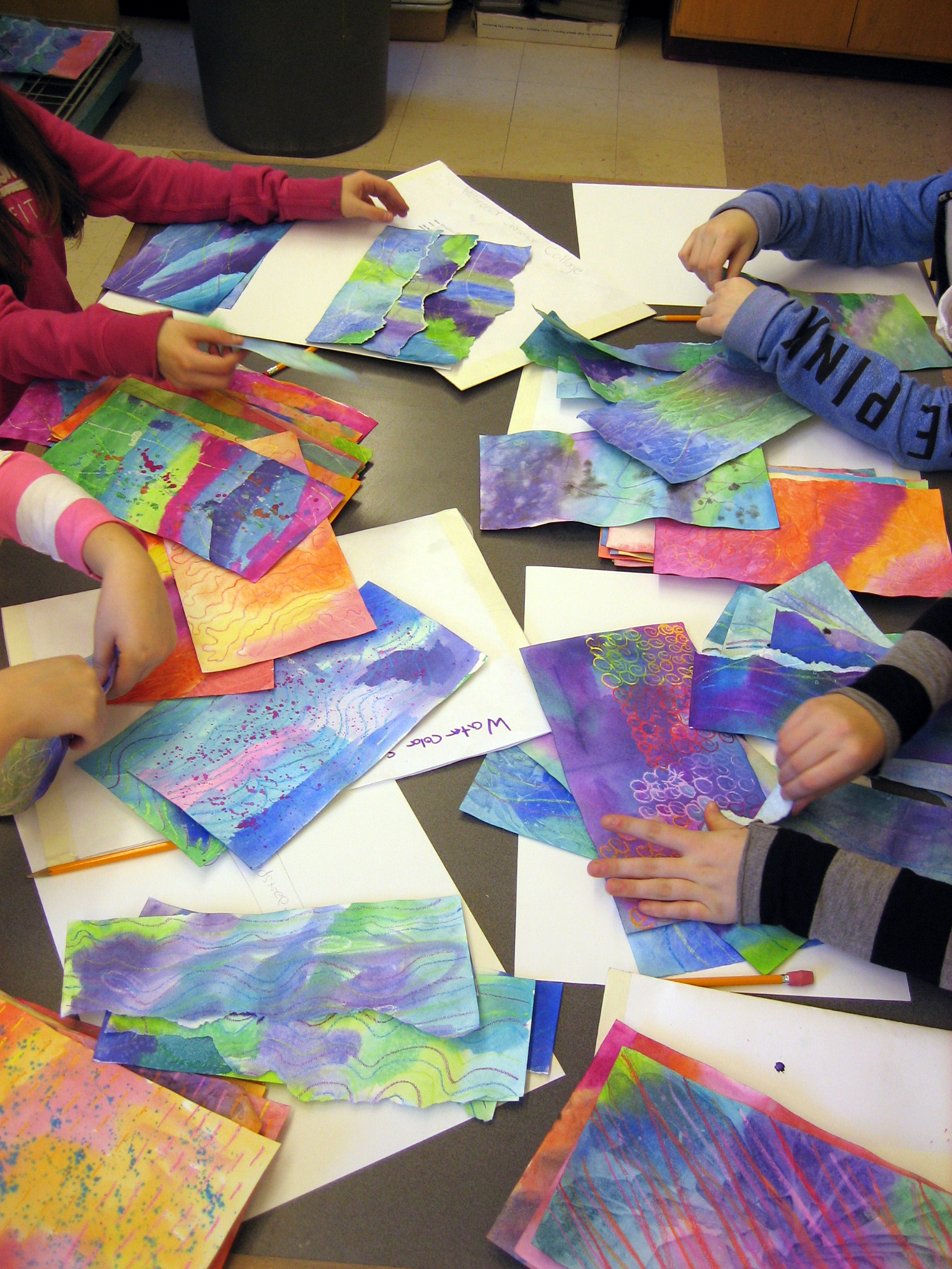 Watercolor Seascape Collages | Ms. Amsler's Artroom