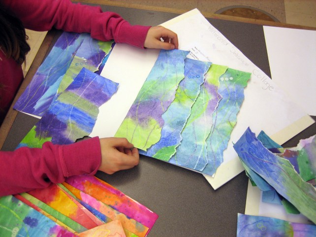 Watercolor Seascape Collages | Ms. Amsler's Artroom