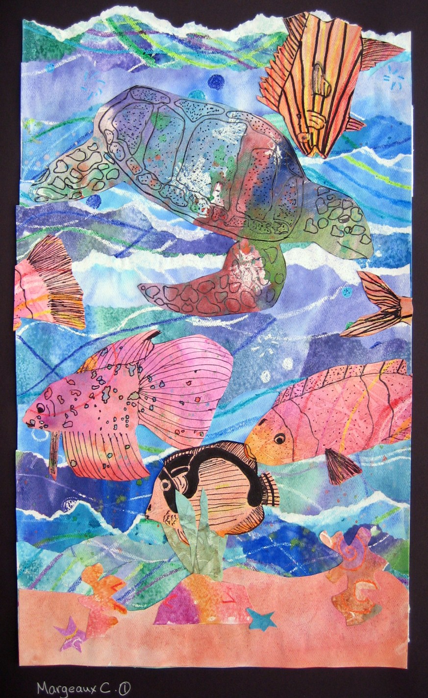 seascape collage 009 | Ms. Amsler's Artroom