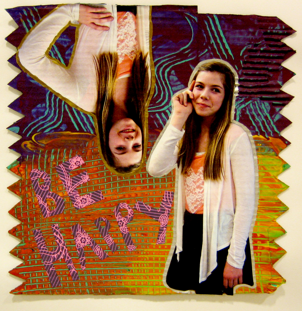 Abstract Self Portrait Collage