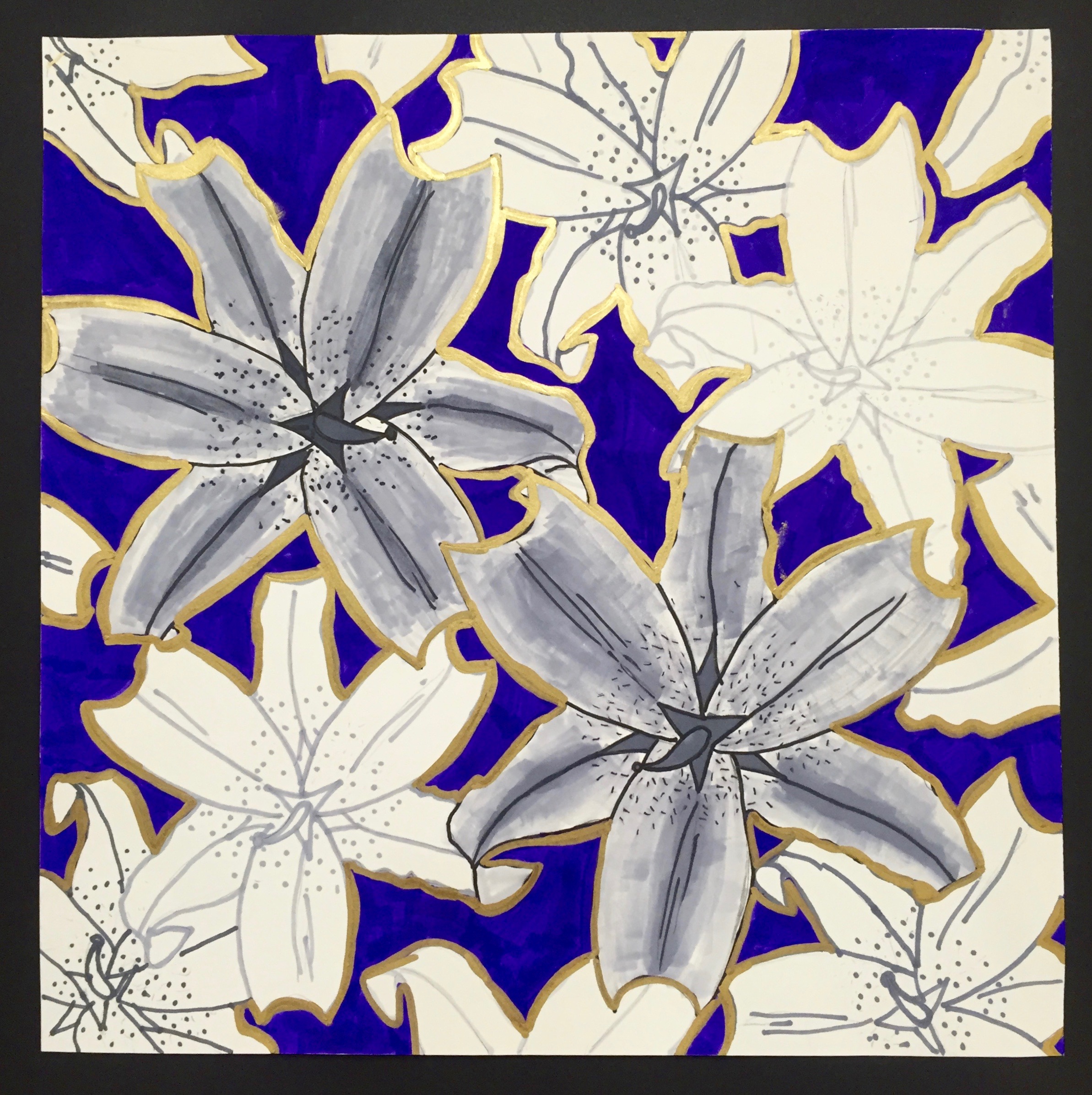 Grey Scale Botanical Illustrations | Ms. Amsler's Artroom