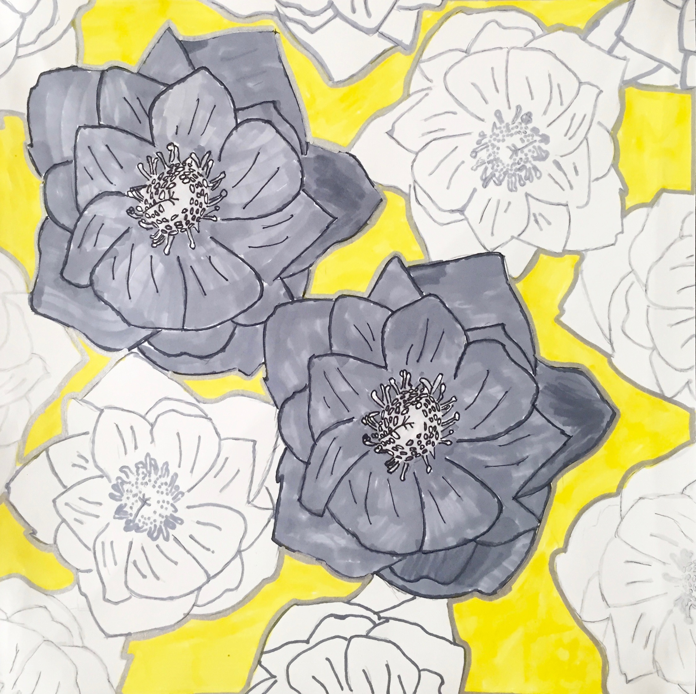 Grey Scale Botanical Illustrations | Ms. Amsler's Artroom