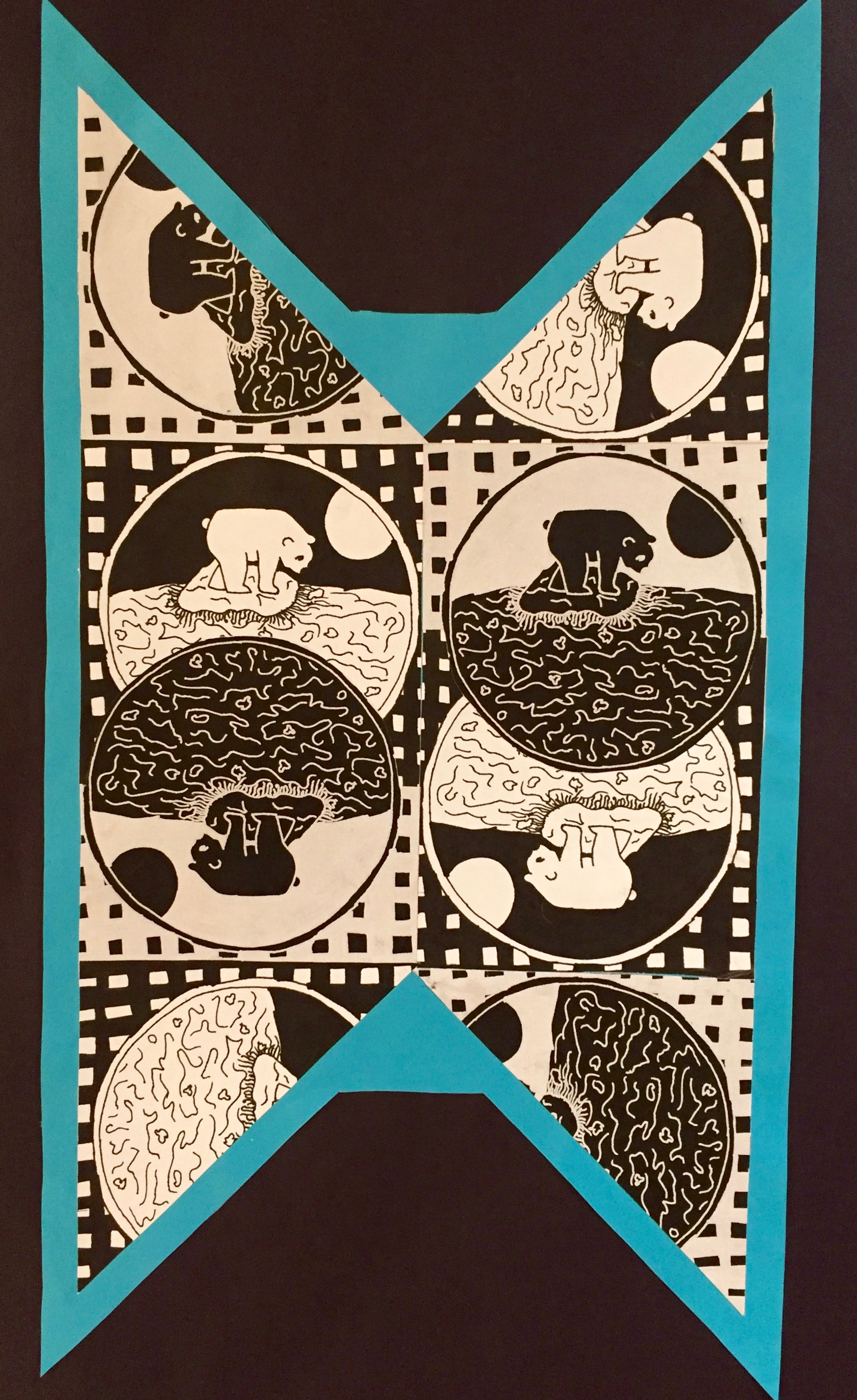 Positive/Negative Tile Collage | Ms. Amsler's Artroom