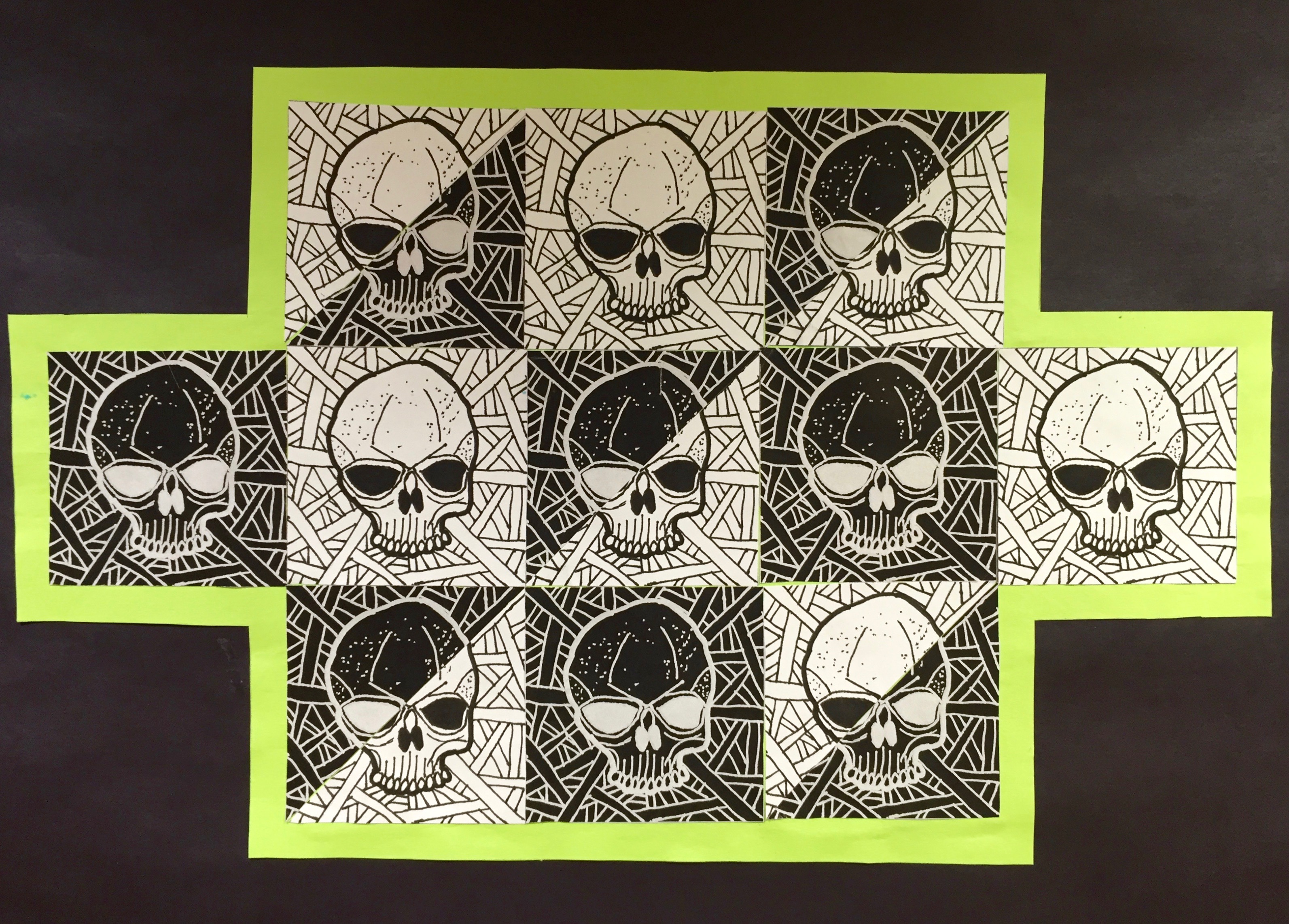 Positive/Negative Tile Collage | Ms. Amsler's Artroom