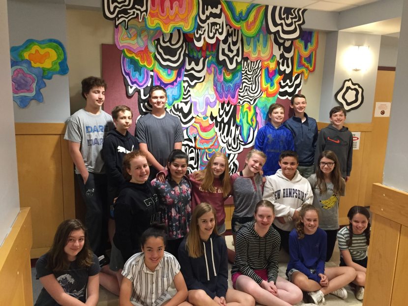 Jen Stark Inspired Collaborative Murals | Ms. Amsler's Artroom