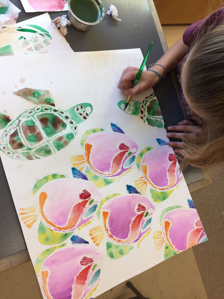 Watercolor and Crayon Resist Fish Paintings | Ms. Amsler's Artroom