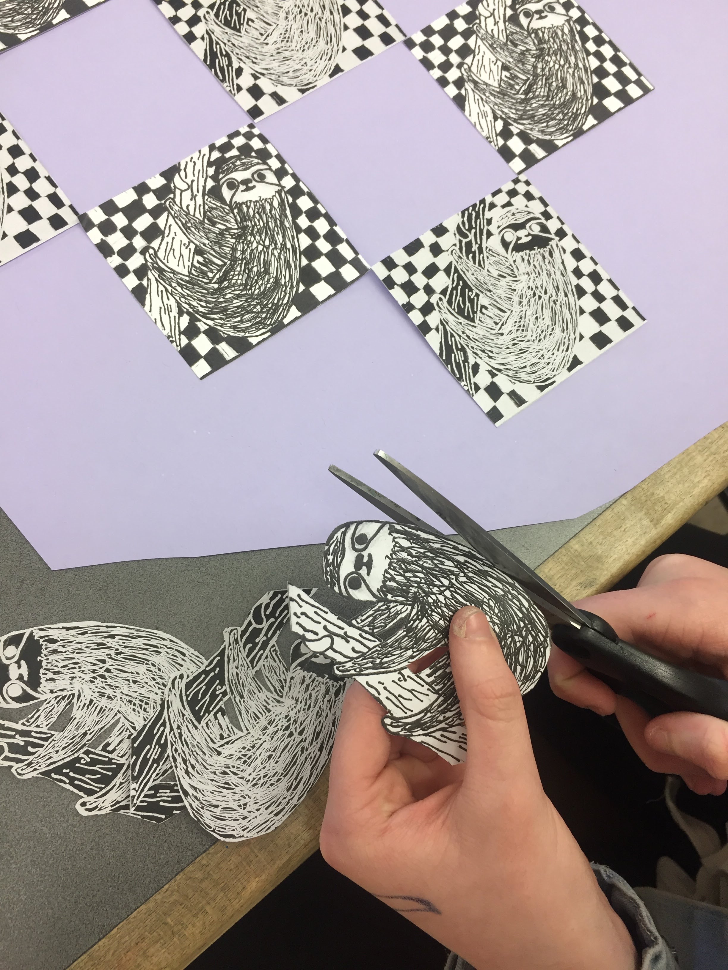 Positive/Negative Tile Collage | Ms. Amsler's Artroom