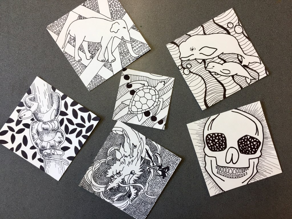 Positive/Negative Tile Collage | Ms. Amsler's Artroom