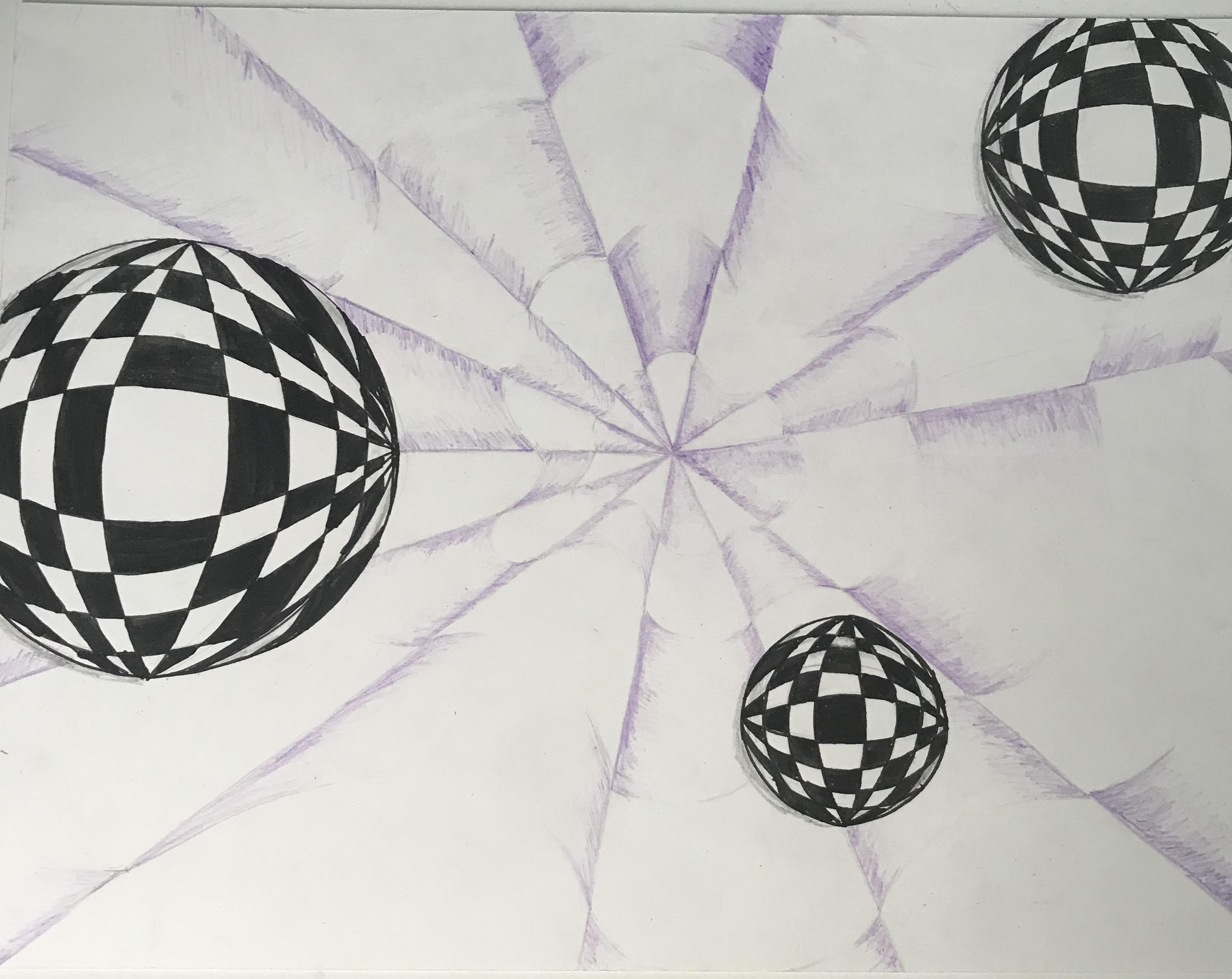Op Art: Spheres and Vortex Drawing | Ms. Amsler's Artroom