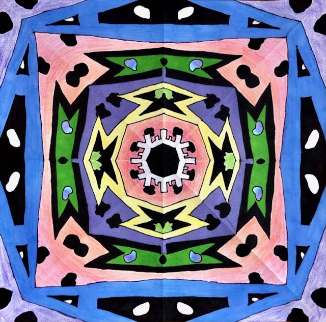 Radial Symmetry Name Designs | Ms. Amsler's Artroom