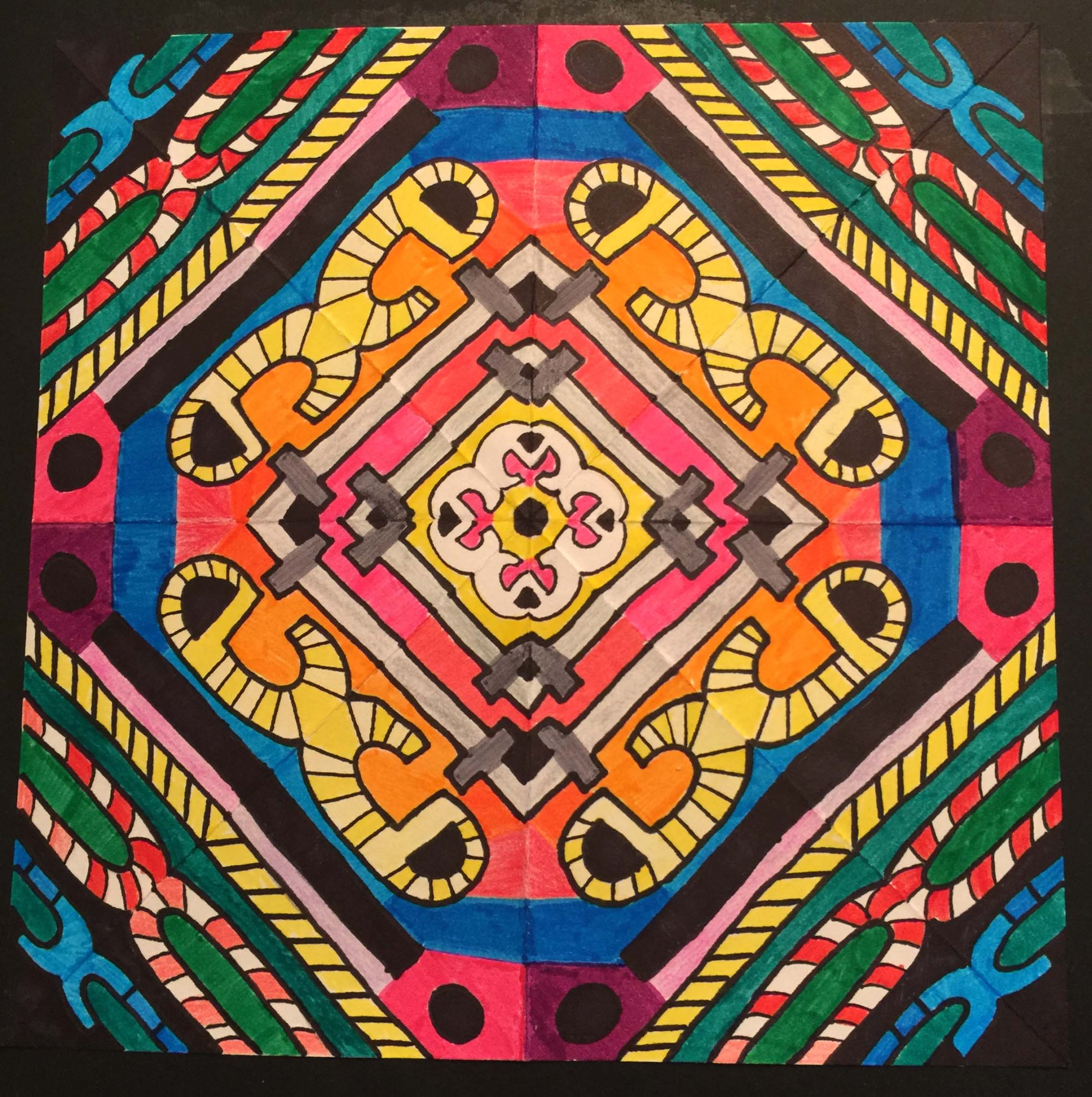 Radial Symmetry Name Designs | Ms. Amsler's Artroom