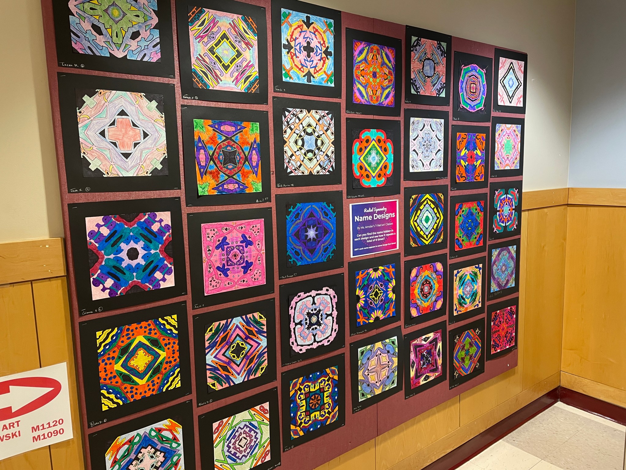 Radial Symmetry Name Designs | Ms. Amsler's Artroom