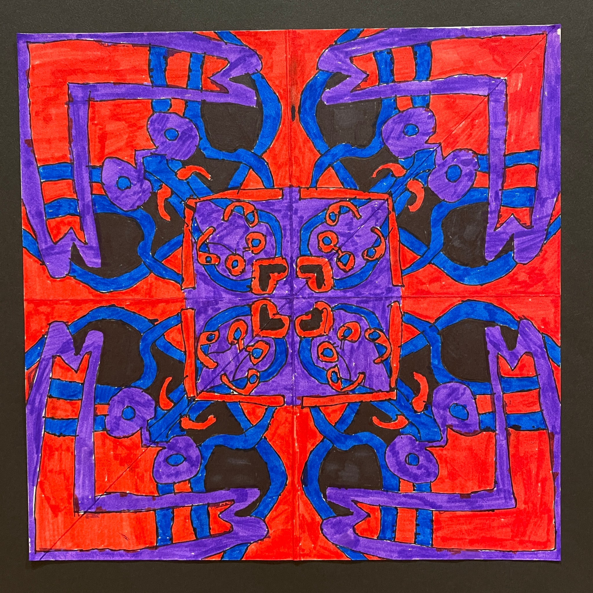 Radial Symmetry Name Designs | Ms. Amsler's Artroom