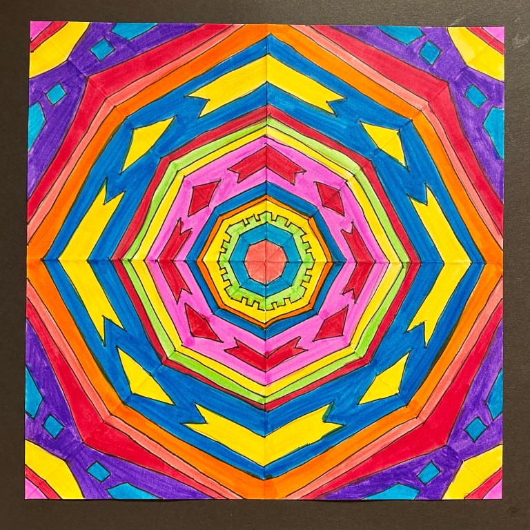 Radial Symmetry Name Designs | Ms. Amsler's Artroom