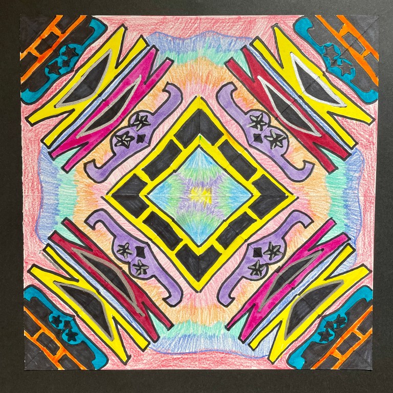 Radial Symmetry Name Designs | Ms. Amsler's Artroom
