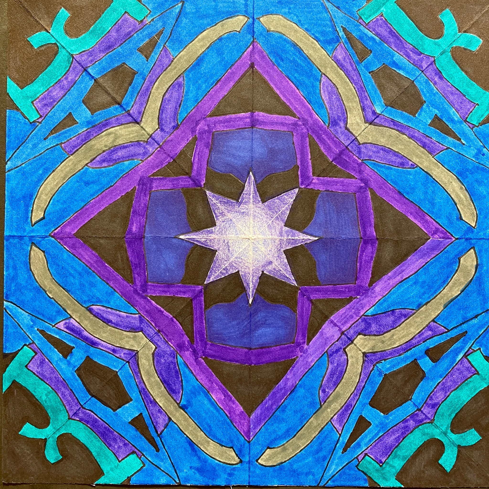Radial Symmetry Name Designs | Ms. Amsler's Artroom