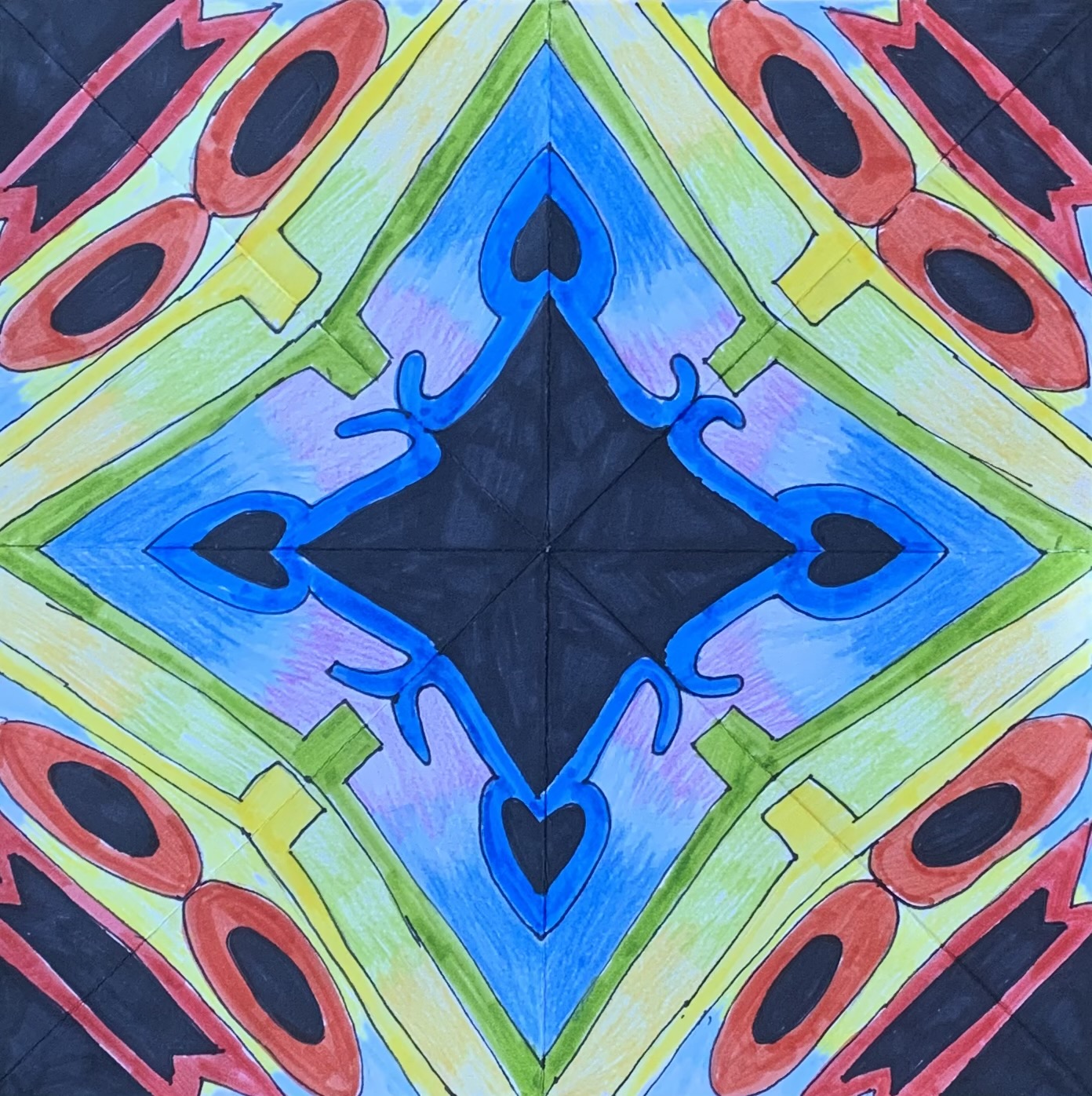 Radial Symmetry Name Designs | Ms. Amsler's Artroom