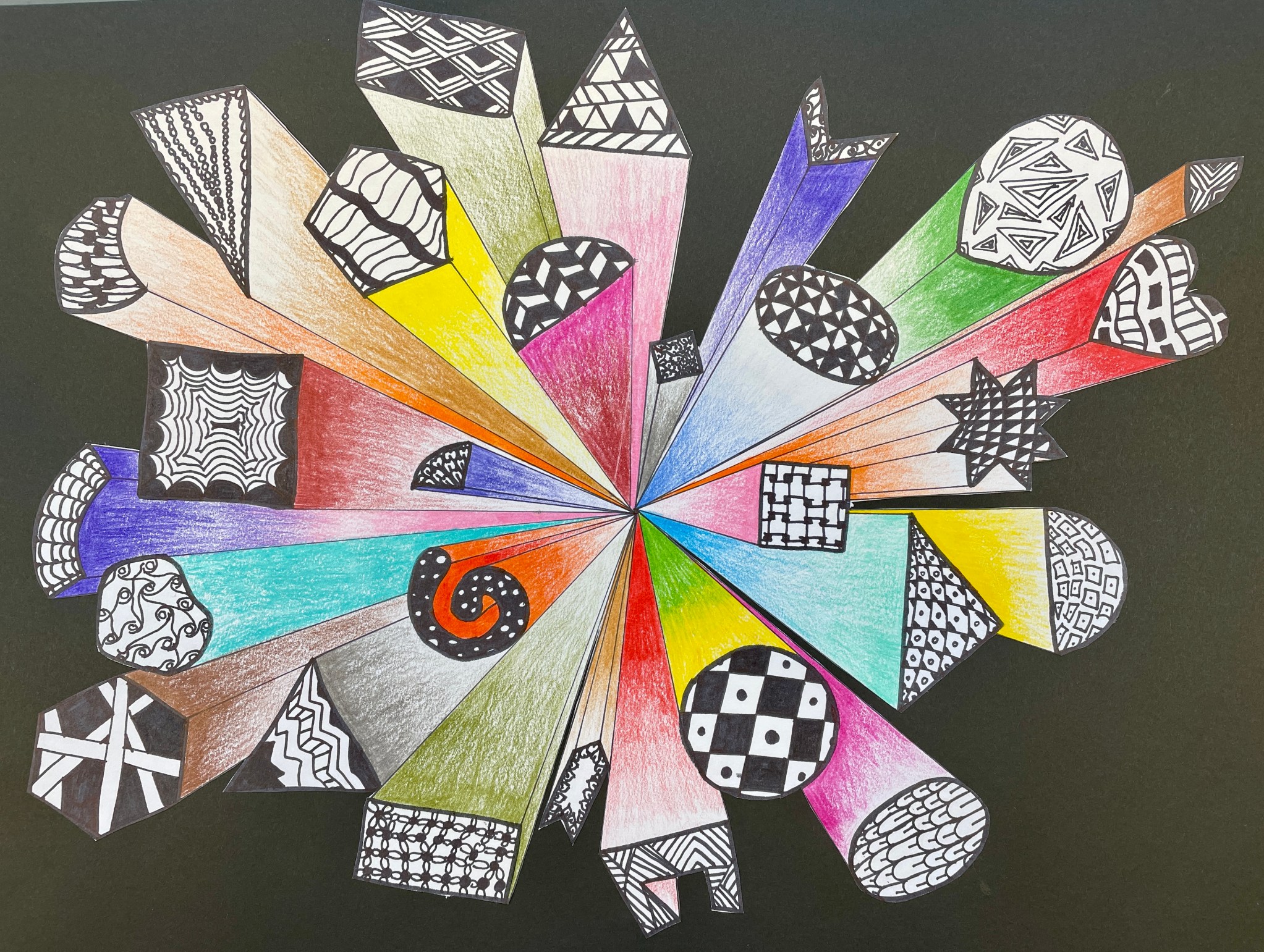 One Point Perspective Optical Illusion Drawings | Ms. Amsler's Artroom