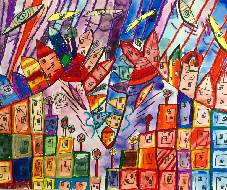 Hundertwasser “Choose Your Own Adventure” Landscapes! | Ms. Amsler's ...