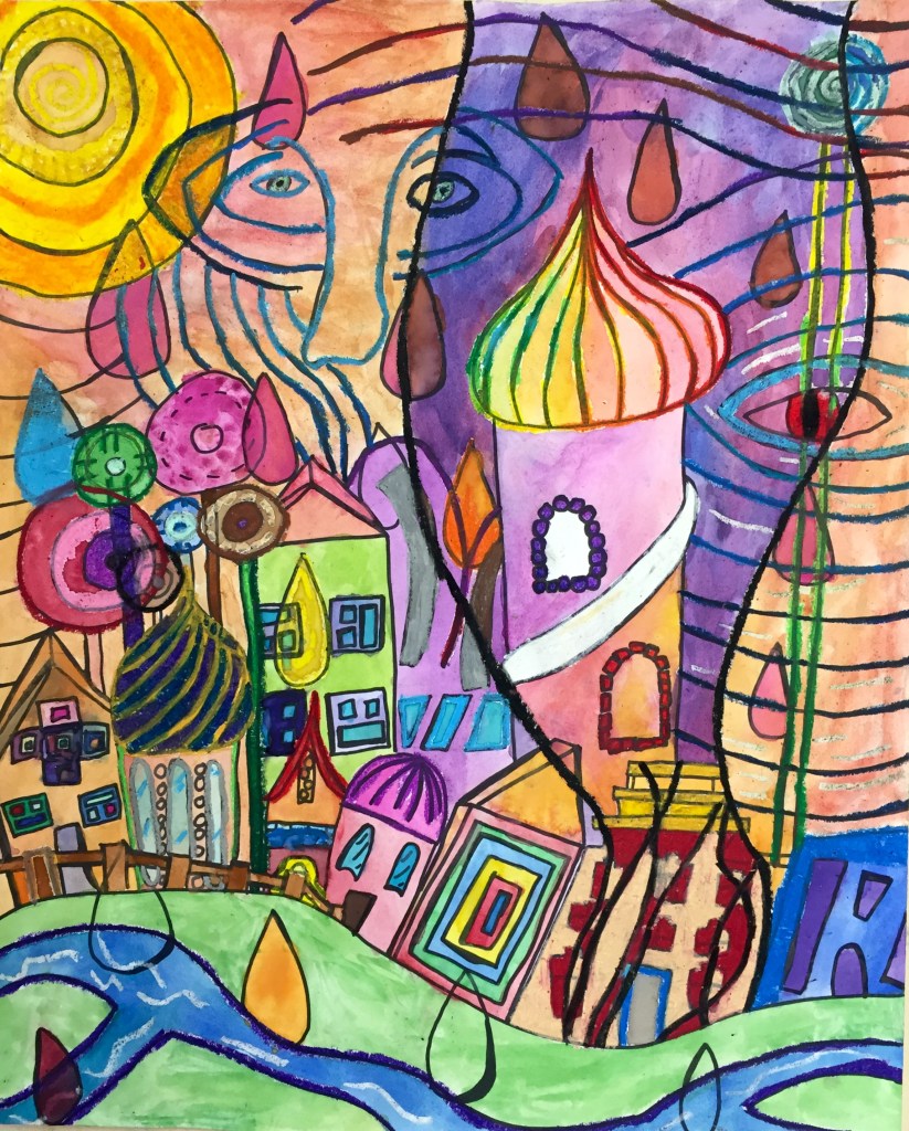 Hundertwasser “Choose Your Own Adventure” Landscapes! | Ms. Amsler's ...