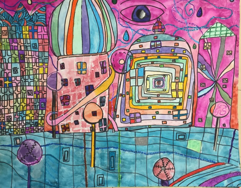 Hundertwasser “Choose Your Own Adventure” Landscapes! | Ms. Amsler's ...