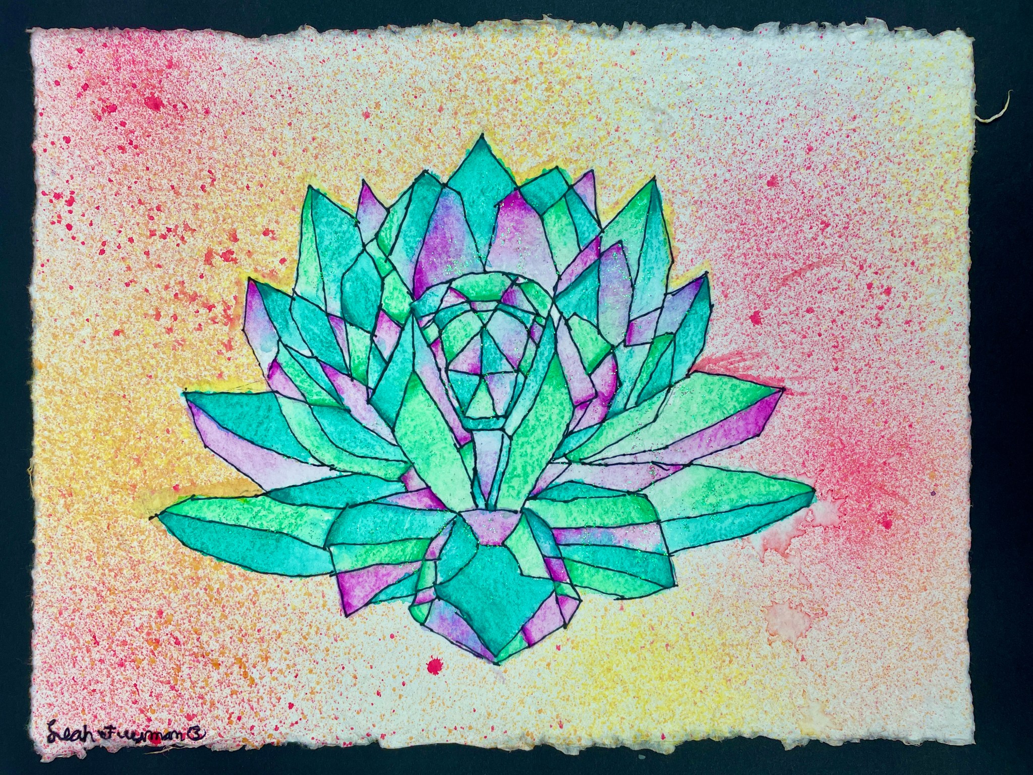 Crystal Gem Paintings | Ms. Amsler's Artroom