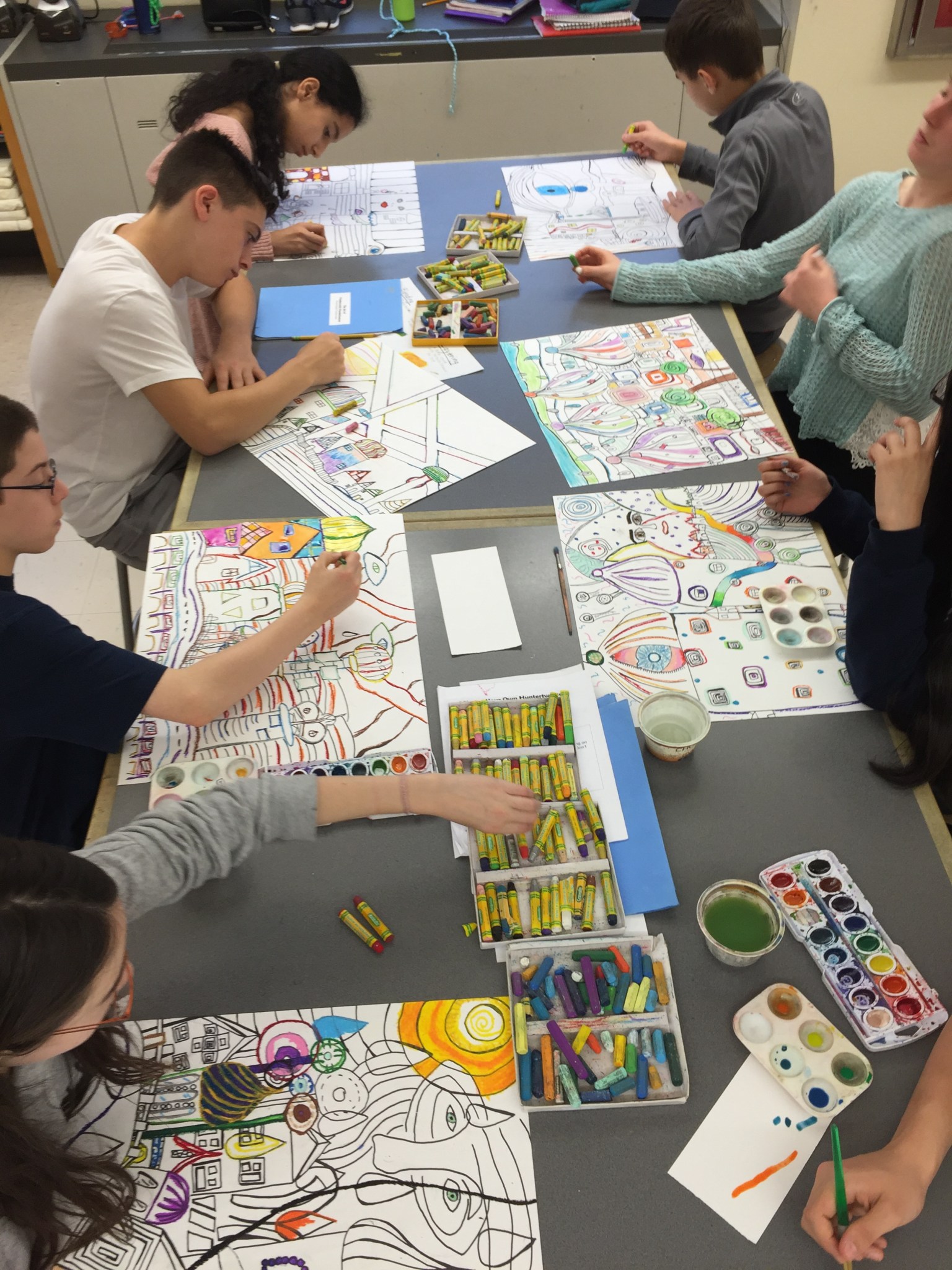 Hundertwasser “Choose Your Own Adventure” Landscapes! | Ms. Amsler's ...