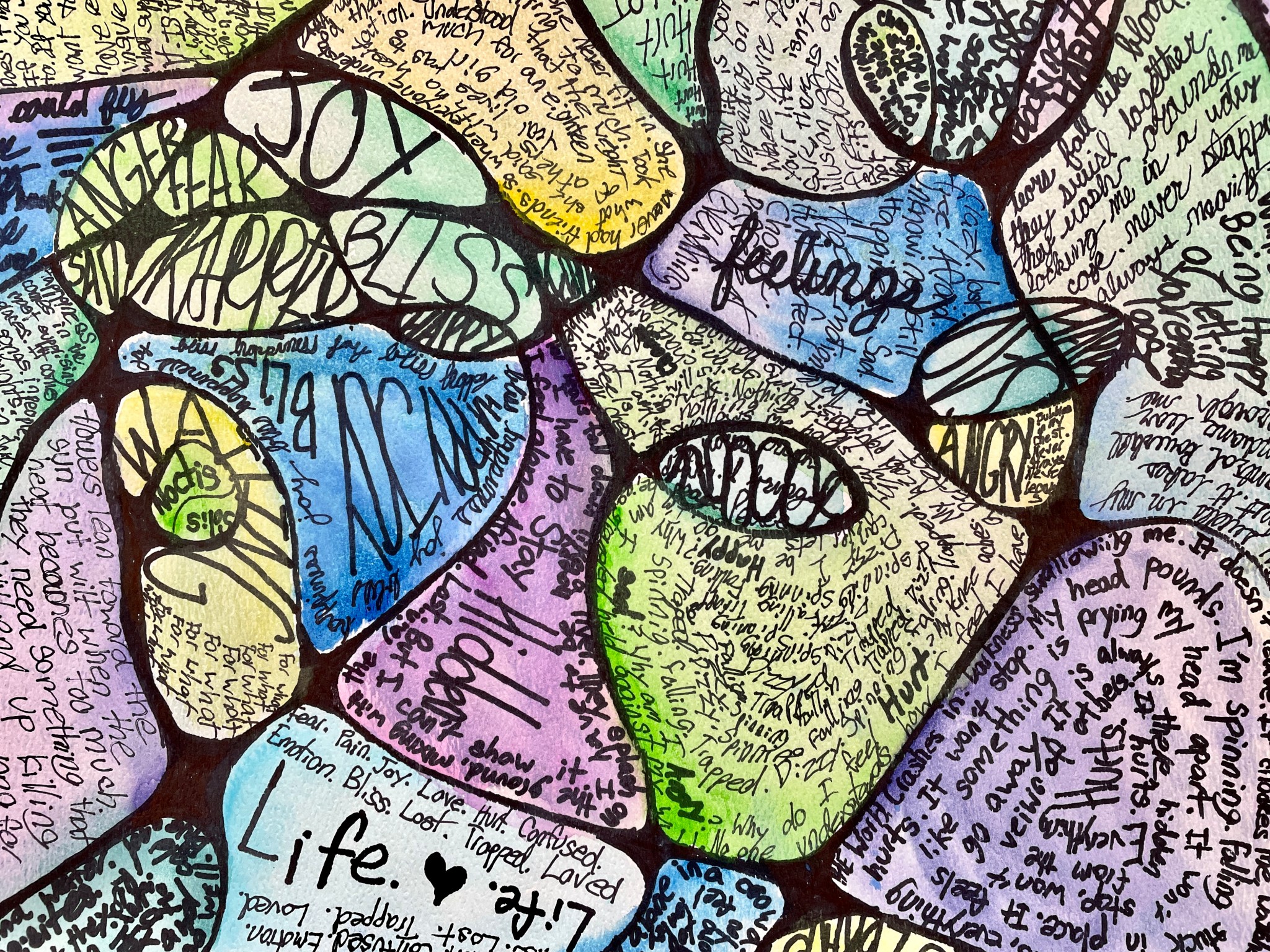 Neurographic Art…Embellished! | Ms. Amsler's Artroom