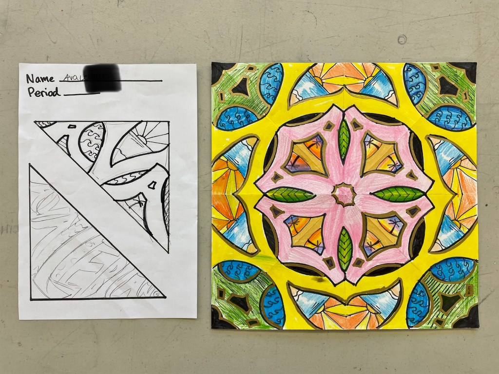 Radial Symmetry Name Designs | Ms. Amsler's Artroom