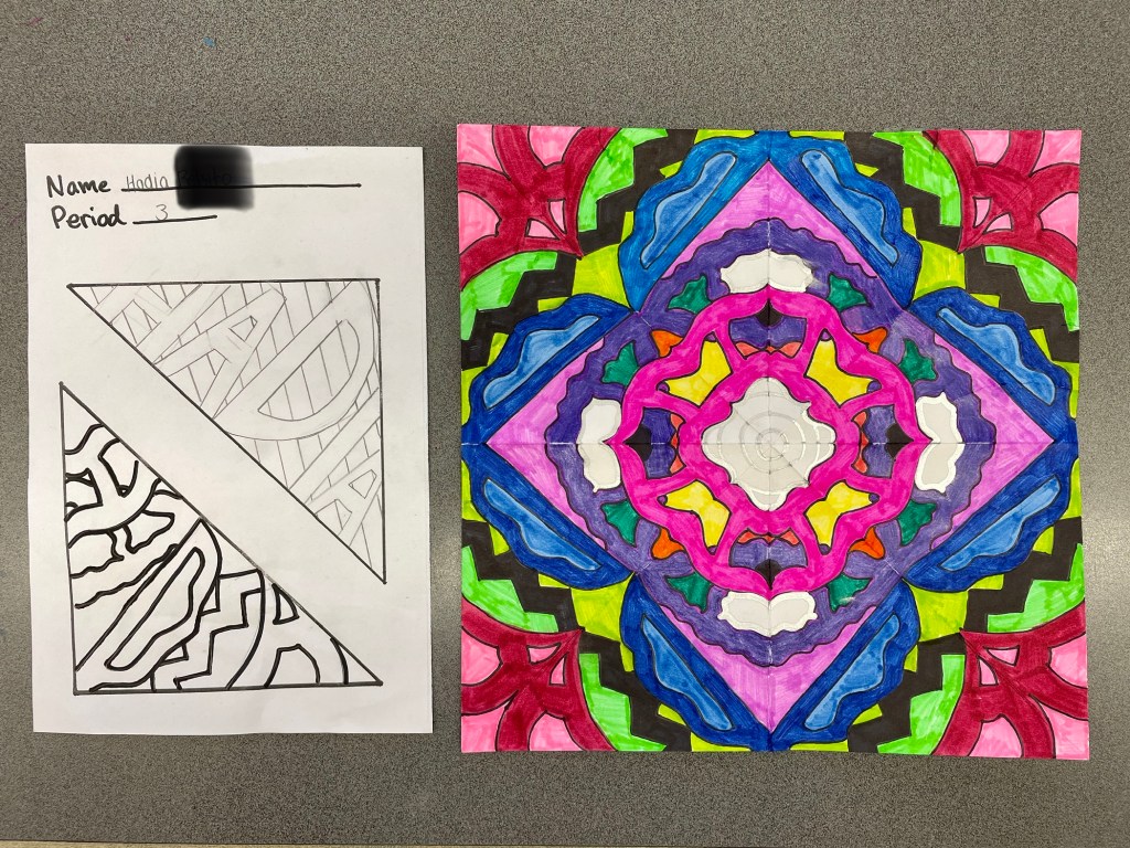 Radial Symmetry Name Designs | Ms. Amsler's Artroom