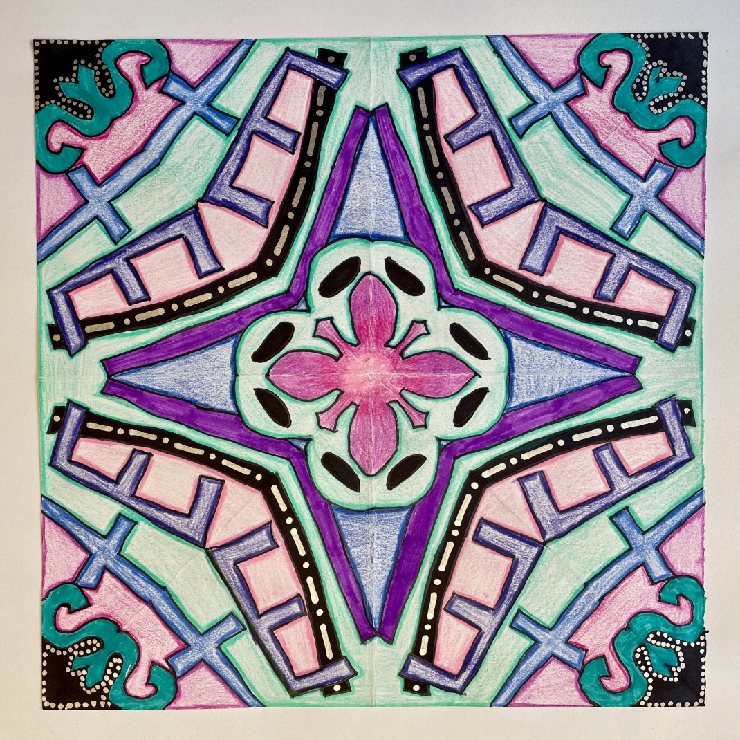 Radial Symmetry Name Designs | Ms. Amsler's Artroom