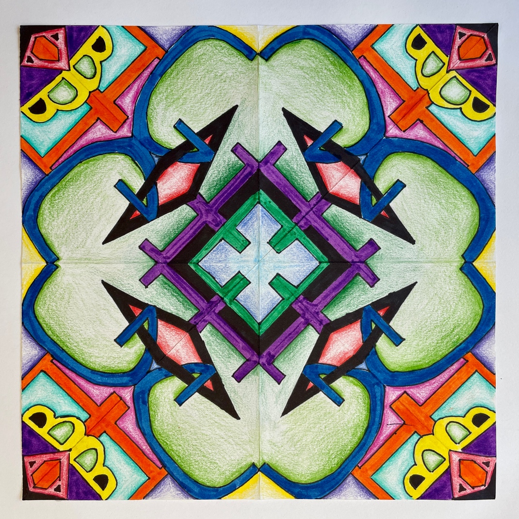 Radial Symmetry Name Designs | Ms. Amsler's Artroom