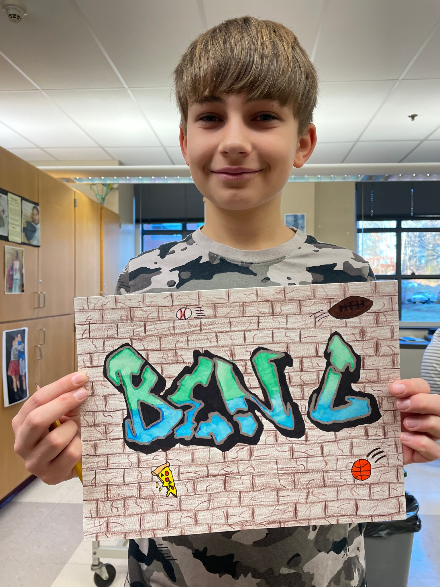 Easy Graffiti! Brick Wall and Name Design | Ms. Amsler's Artroom
