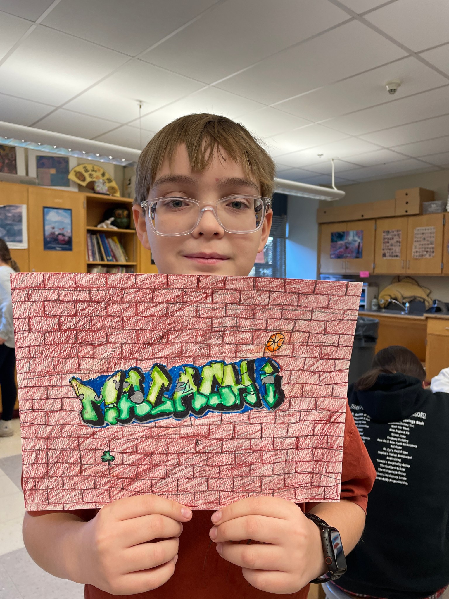 Easy Graffiti! Brick Wall and Name Design | Ms. Amsler's Artroom