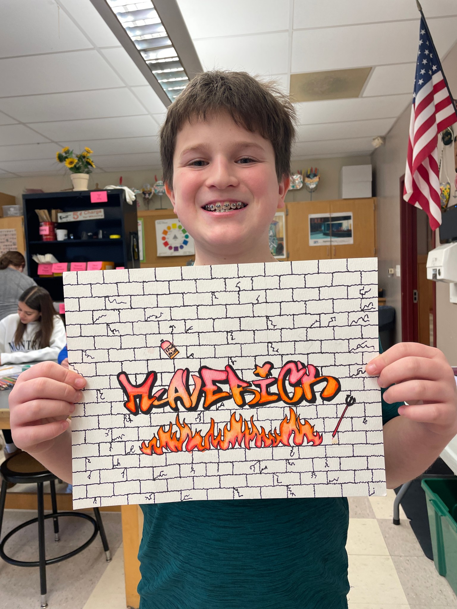Easy Graffiti! Brick Wall and Name Design | Ms. Amsler's Artroom