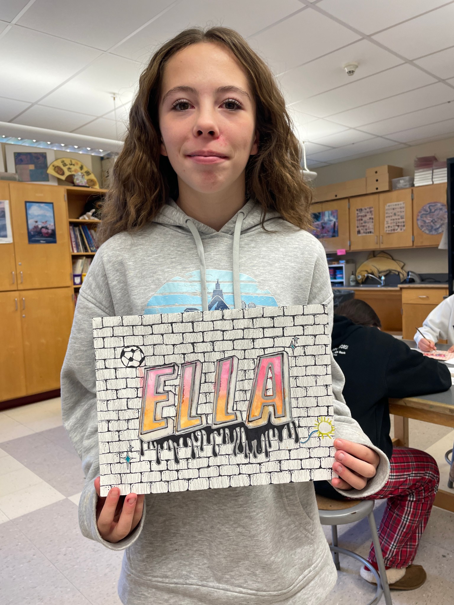 Easy Graffiti! Brick Wall and Name Design | Ms. Amsler's Artroom