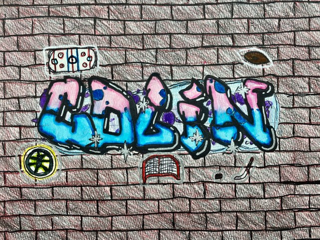 Easy Graffiti! Brick Wall and Name Design | Ms. Amsler's Artroom