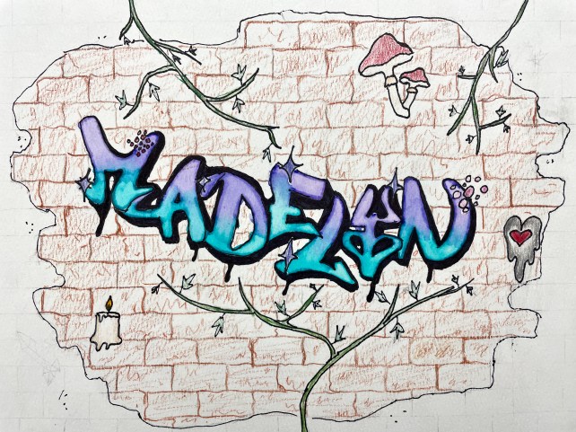 Easy Graffiti! Brick Wall and Name Design | Ms. Amsler's Artroom