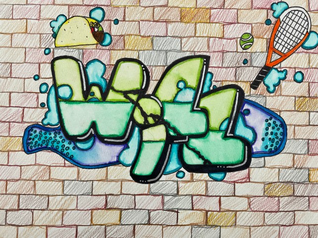 Easy Graffiti! Brick Wall and Name Design | Ms. Amsler's Artroom