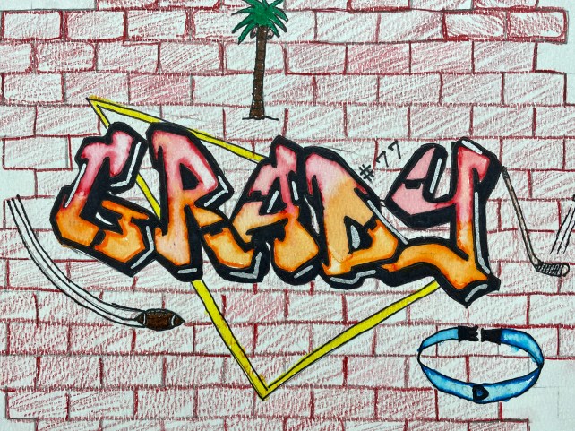 Easy Graffiti! Brick Wall and Name Design | Ms. Amsler's Artroom