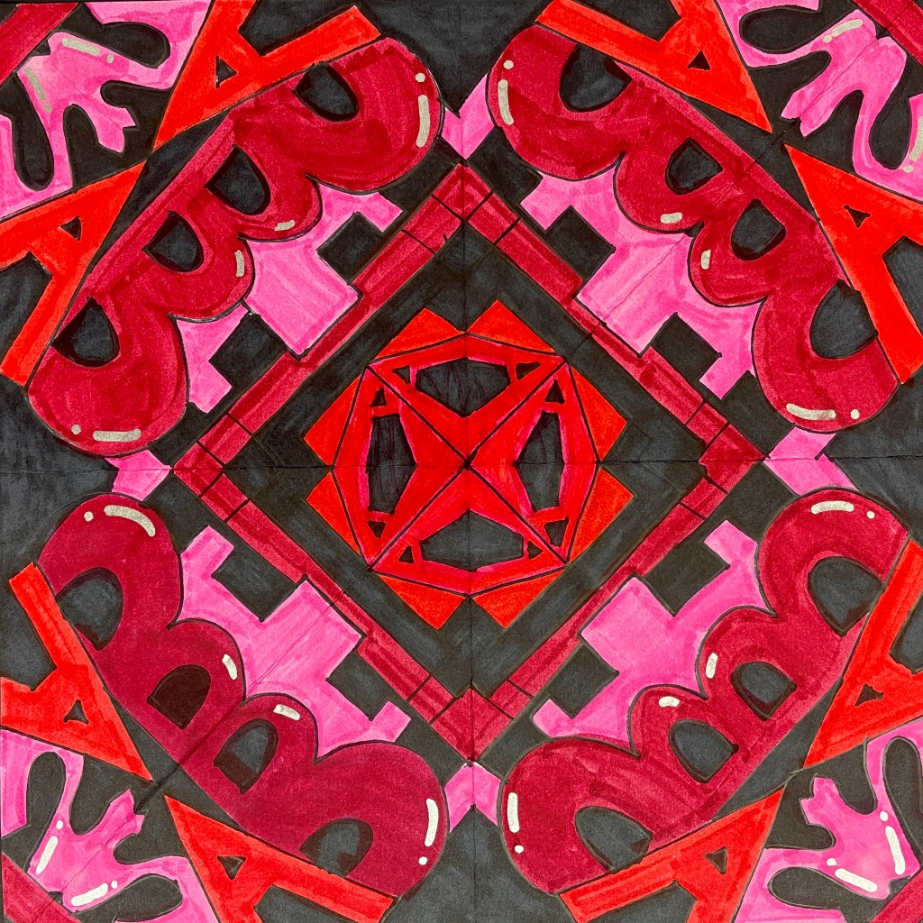 Radial Symmetry Name Designs | Ms. Amsler's Artroom