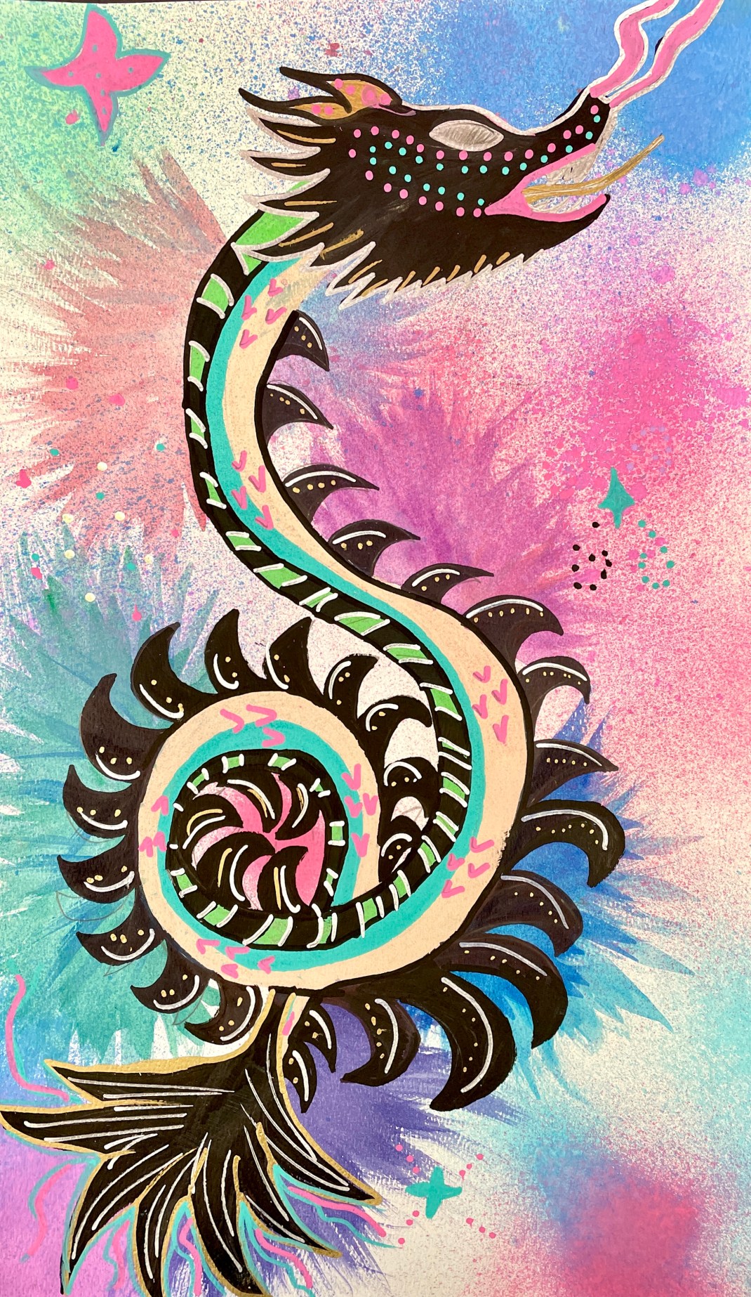 Fusion Dragons | Ms. Amsler's Artroom