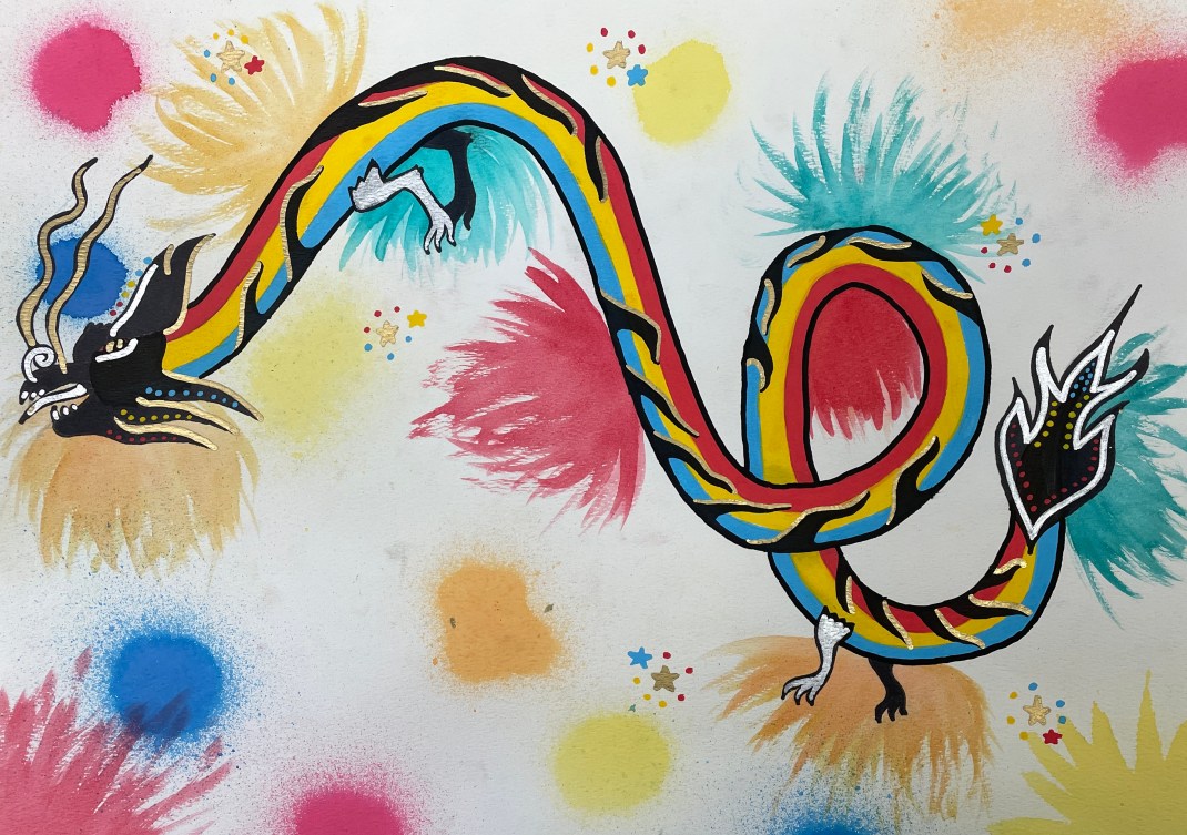 Fusion Dragons | Ms. Amsler's Artroom