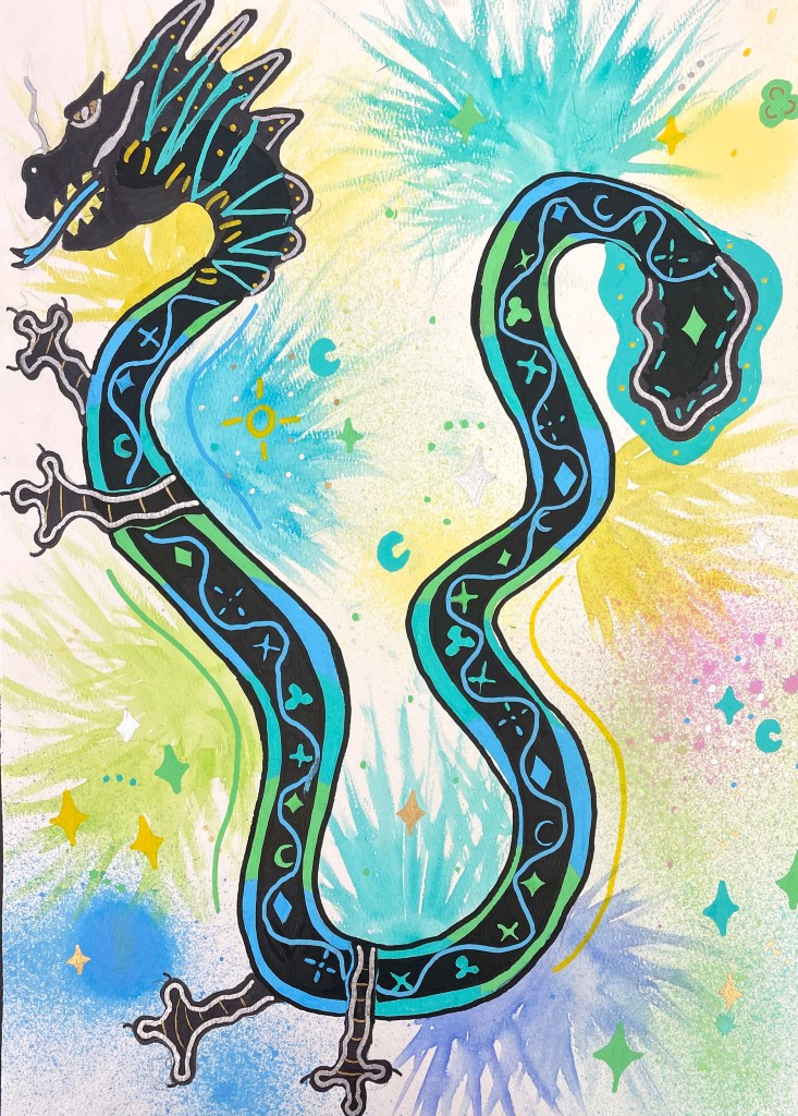 Fusion Dragons | Ms. Amsler's Artroom