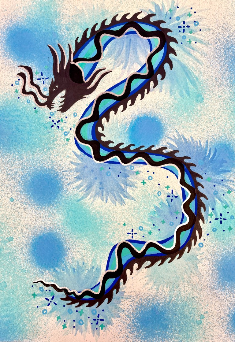 Fusion Dragons | Ms. Amsler's Artroom
