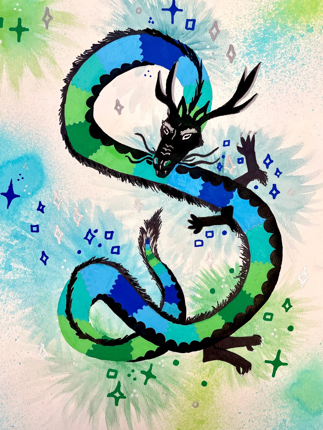Fusion Dragons | Ms. Amsler's Artroom