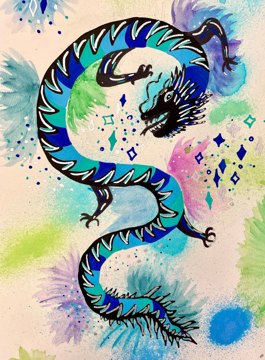 Fusion Dragons | Ms. Amsler's Artroom