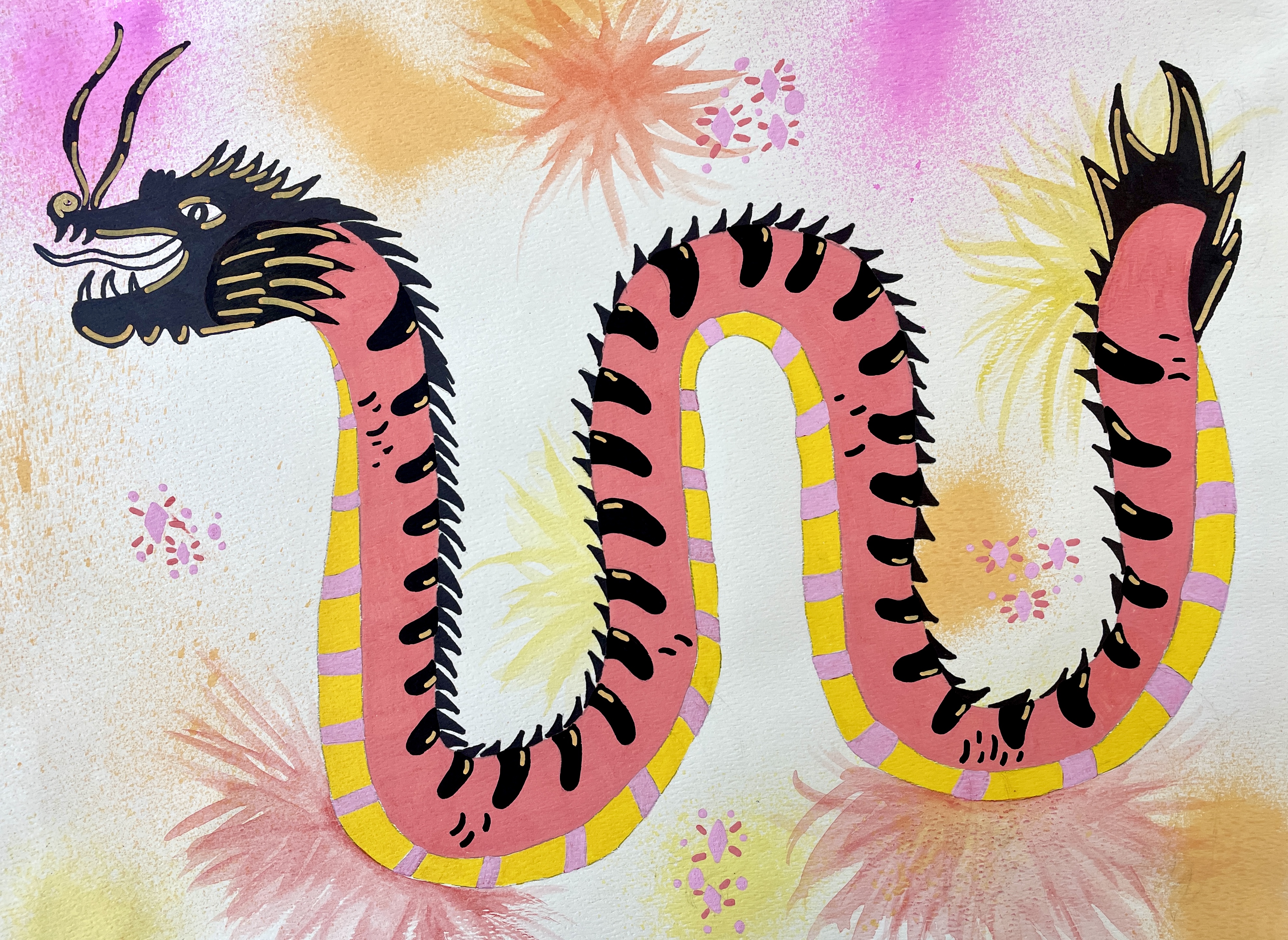 Fusion Dragons | Ms. Amsler's Artroom