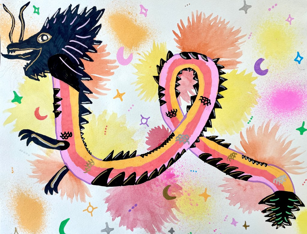 Fusion Dragons | Ms. Amsler's Artroom